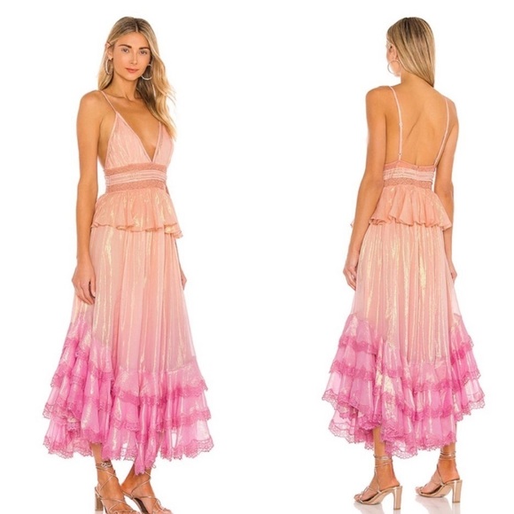 Rococo Sand | Dresses | Rococo Sand Emi Dress In Orange Pink Ombre Size ...